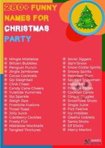 280+ Funny Names For Christmas Party[Unique Ideas]