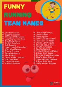 Funny Running Team Names (Racing with Laughter)