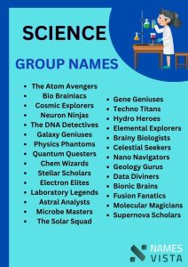 480+ Science Group Names [Cool, Funny & Creative Ideas]