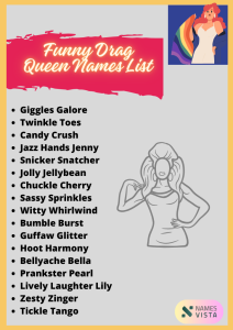 Funny Drag Queen Names (Cool & Creative)