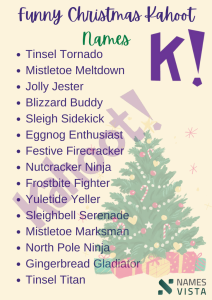 Funny Christmas Kahoot Name Ideas[Cool & Unique]