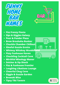 250+ Funny Home Bar Name Ideas